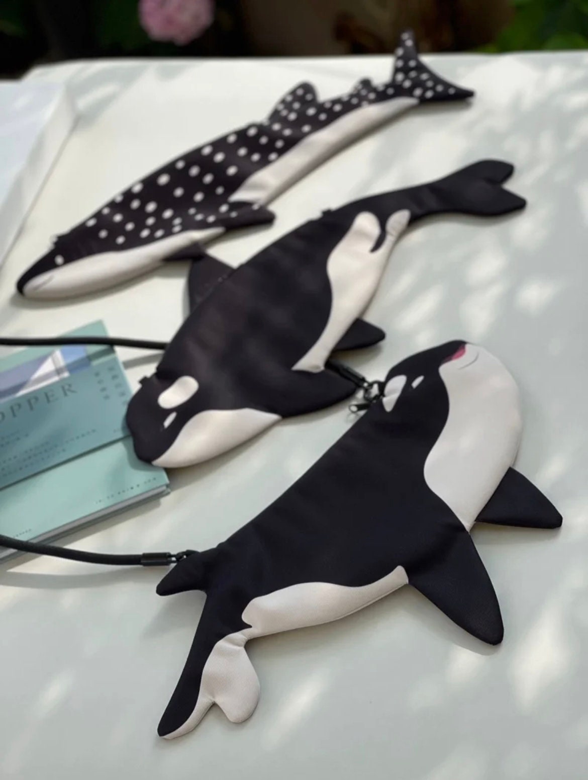 Orca Whale Crossbody Bag, Cute Animal Shoulder Purse for Kids & Adults ...