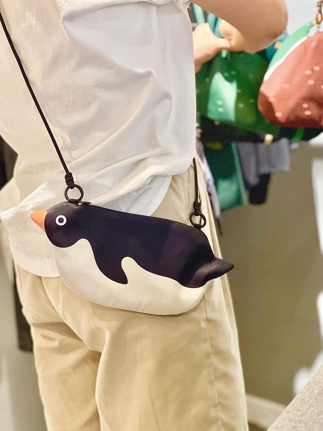 Cute Penguin Crossbody Bag Pouch, Penguin Shaped Purse Gift for Animal ...