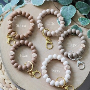 Beaded Wristlet Keychain Silicone Wristlet Bracelet Key - Etsy