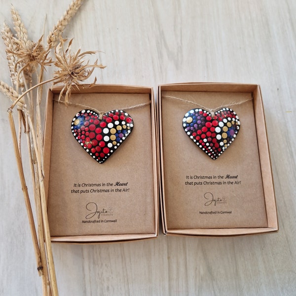 Hand Painted Heart - Etsy