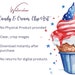 4th of July Candy Ice Cream Clipart Memorial Day American Flag PNG ...