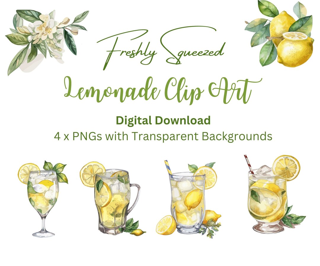 Lemonade Clipart Lemonade Stand Clipart Lemonade Sublimation Design ...