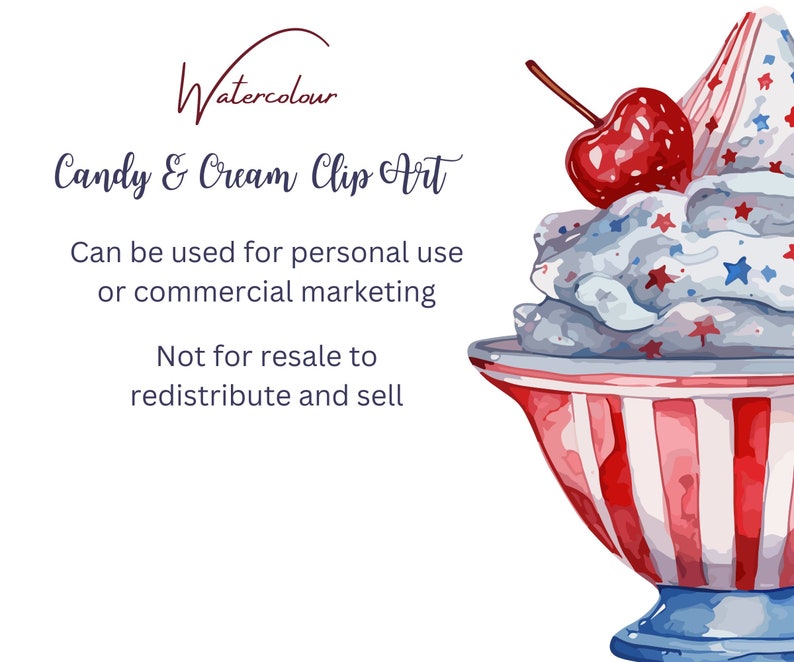 4th of July Candy Ice Cream Clipart Memorial Day American Flag PNG ...