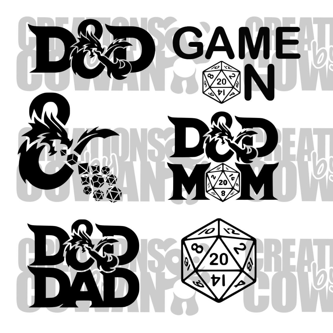 DND Decals Bundle Svg's - Etsy
