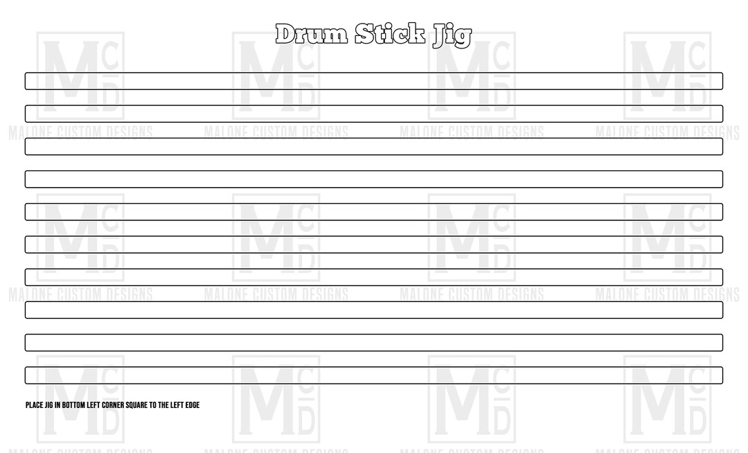 Drum Stick Jig File to Engrave on Drum Sticks in a Glowforge Laser ...