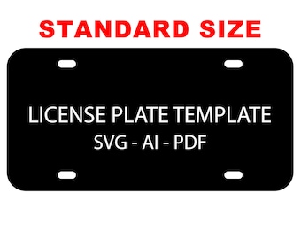 License Plates Svg - Etsy