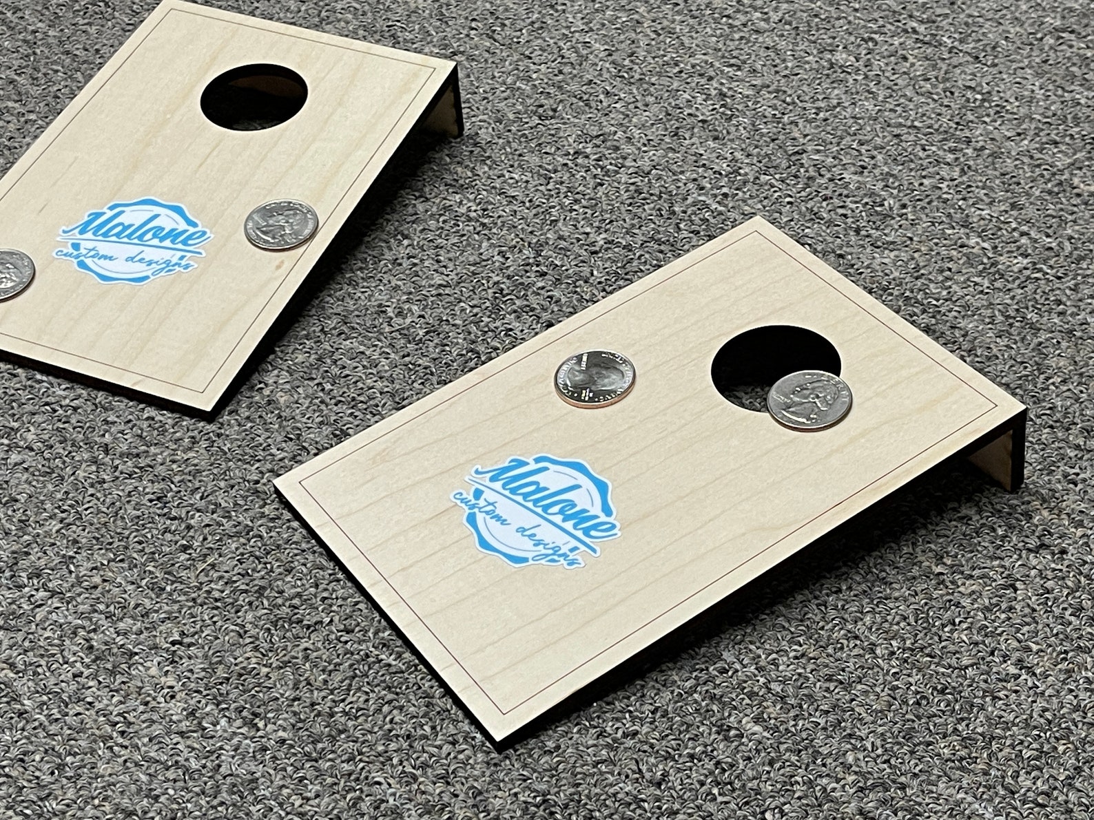 Mini Tabletop Cornhole - Coin Bounce Game SVG PDF File Only Laser Cut ...