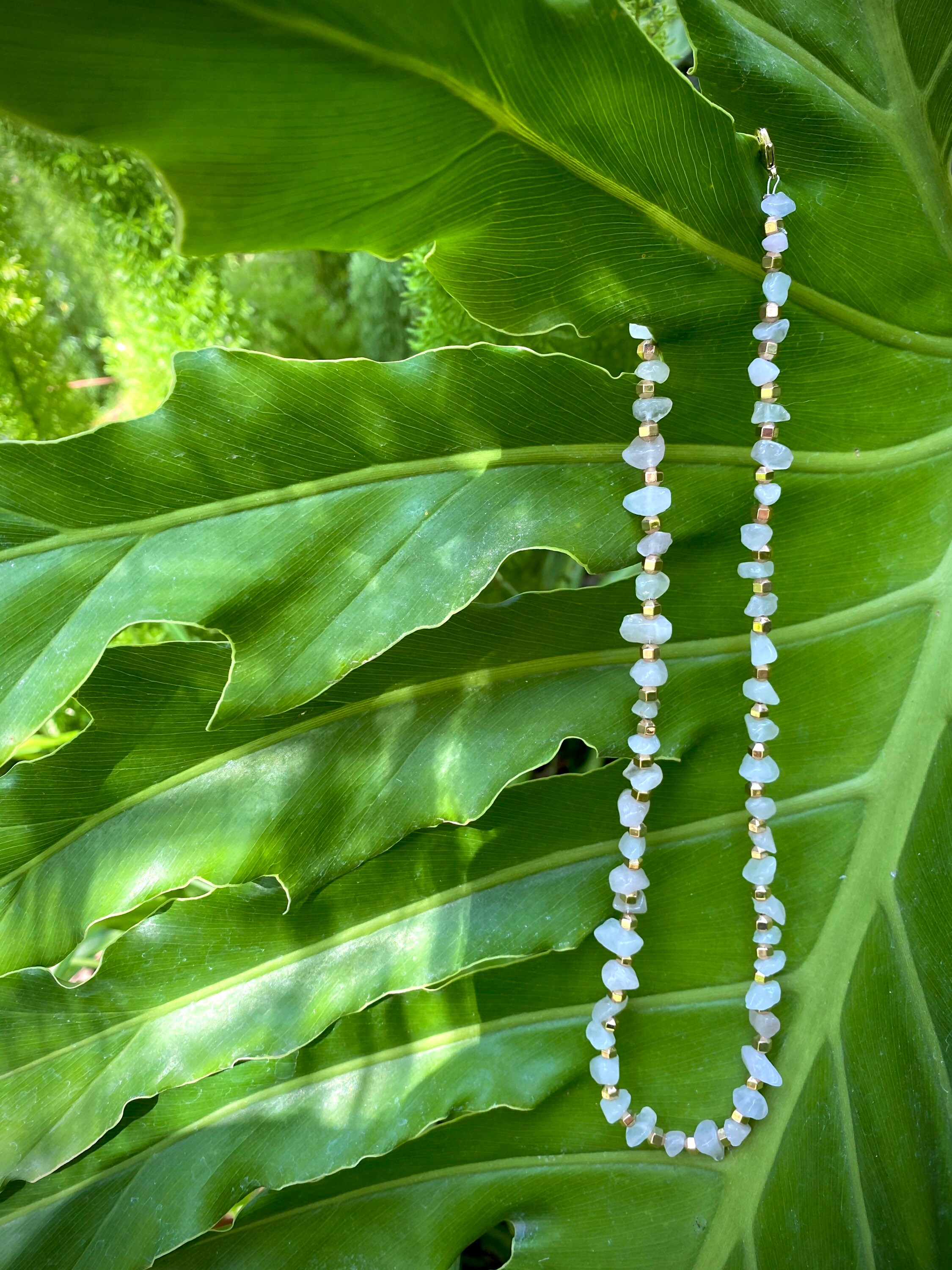 The Dorian Rose Quartz Necklace - Etsy UK