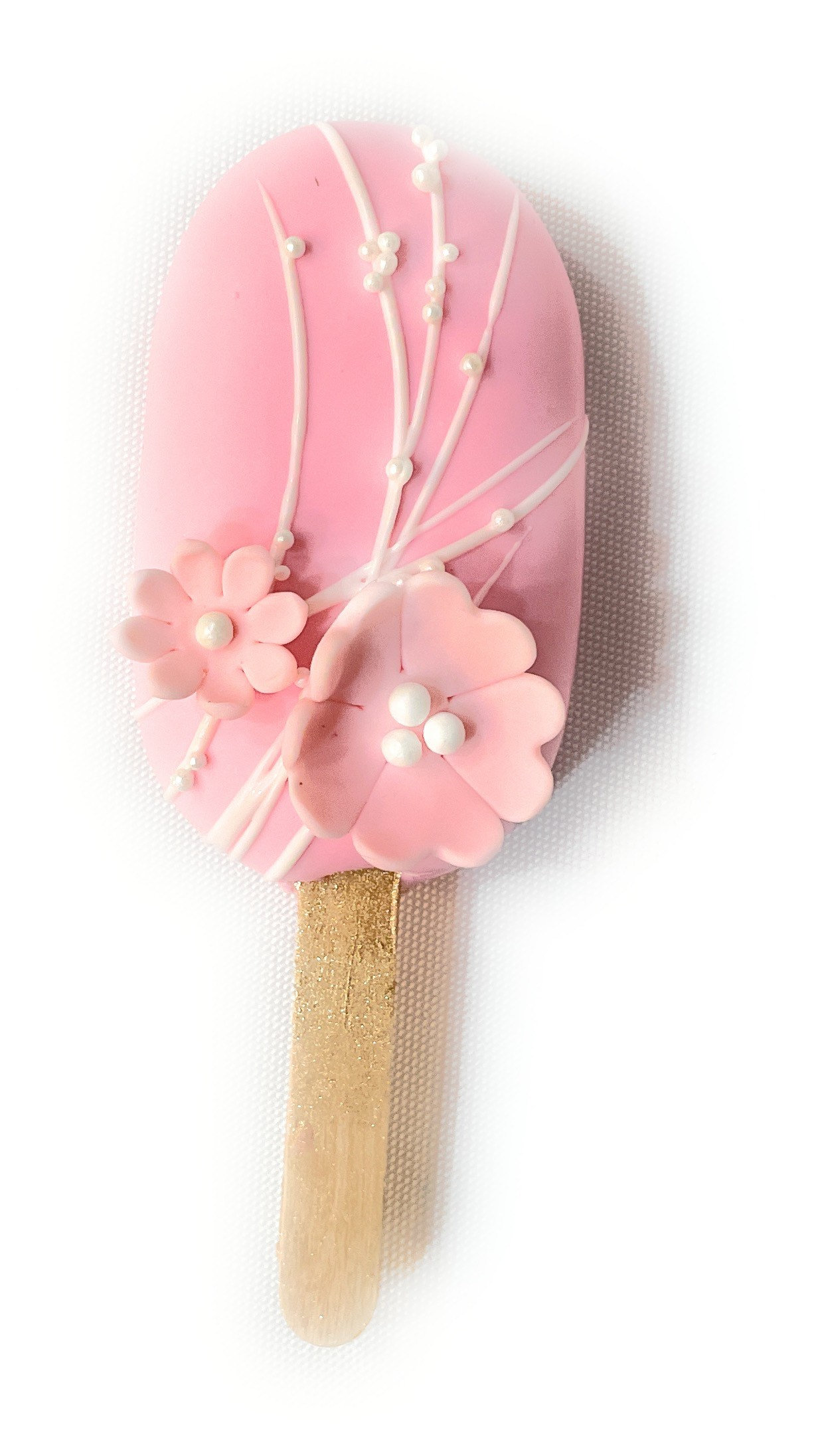 8 Pink and Gold Cakesicles Perfect for Wedding Showers and - Etsy