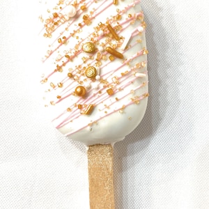 8 Pink and Gold Cakesicles Perfect for Wedding, Showers and Gifts - Etsy