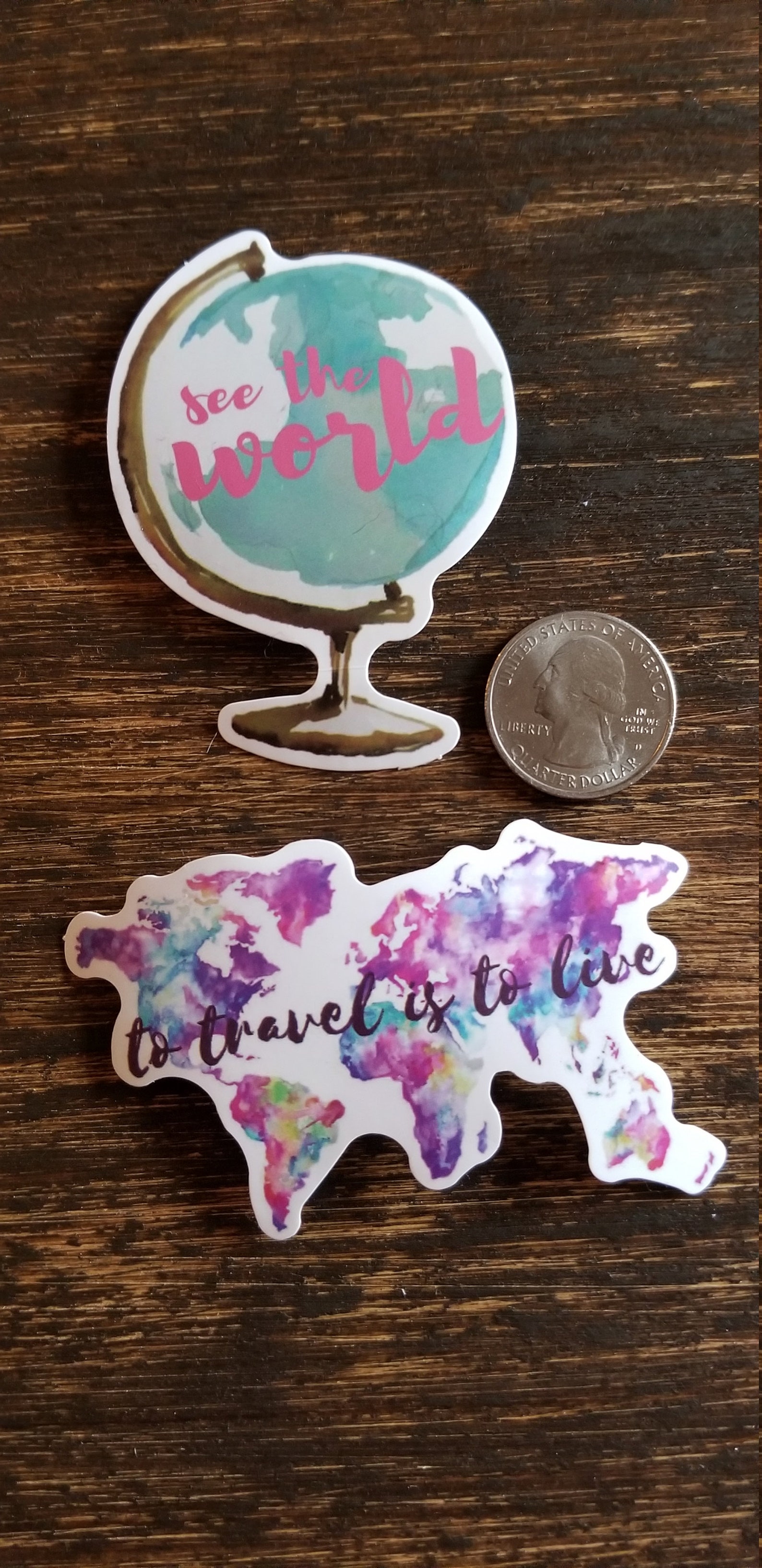 Traveling Sticker Traveler Sticker Travel Sticker World | Etsy