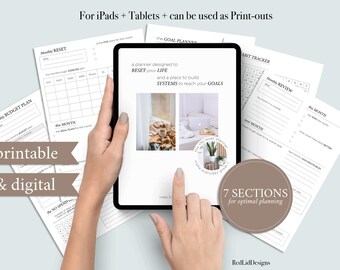 Life Reset Journal Dream Life Printable Planner, Refresh Your Life ...