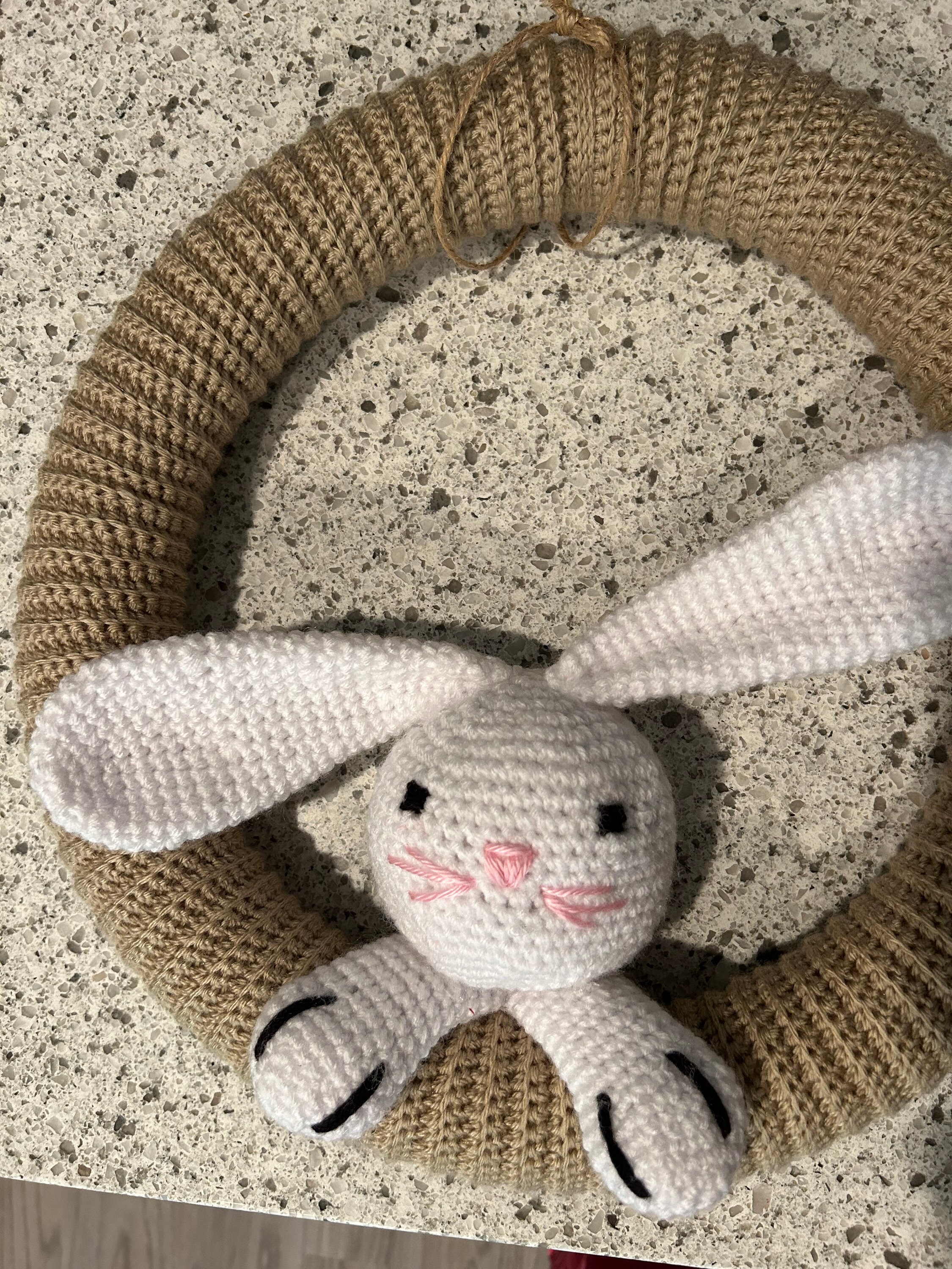 Crocheted, Easter Wreath, Handmade, Crocheted Items, Handmade ...