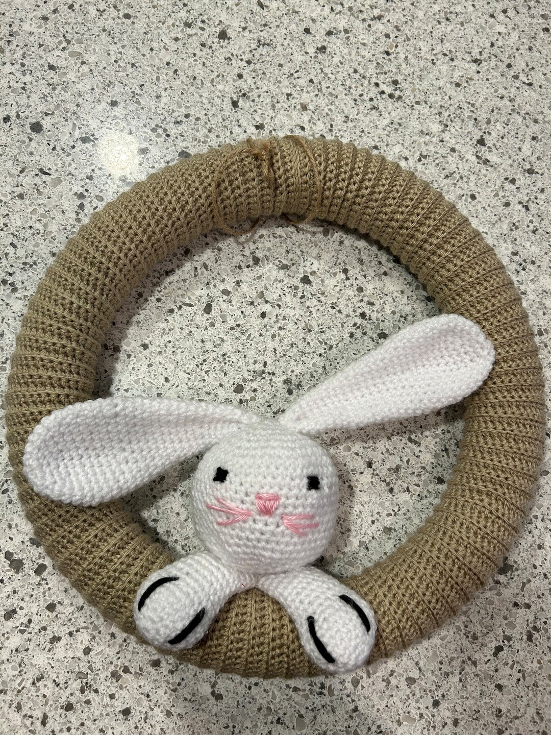 Crocheted, Easter Wreath, Handmade, Crocheted Items, Handmade ...