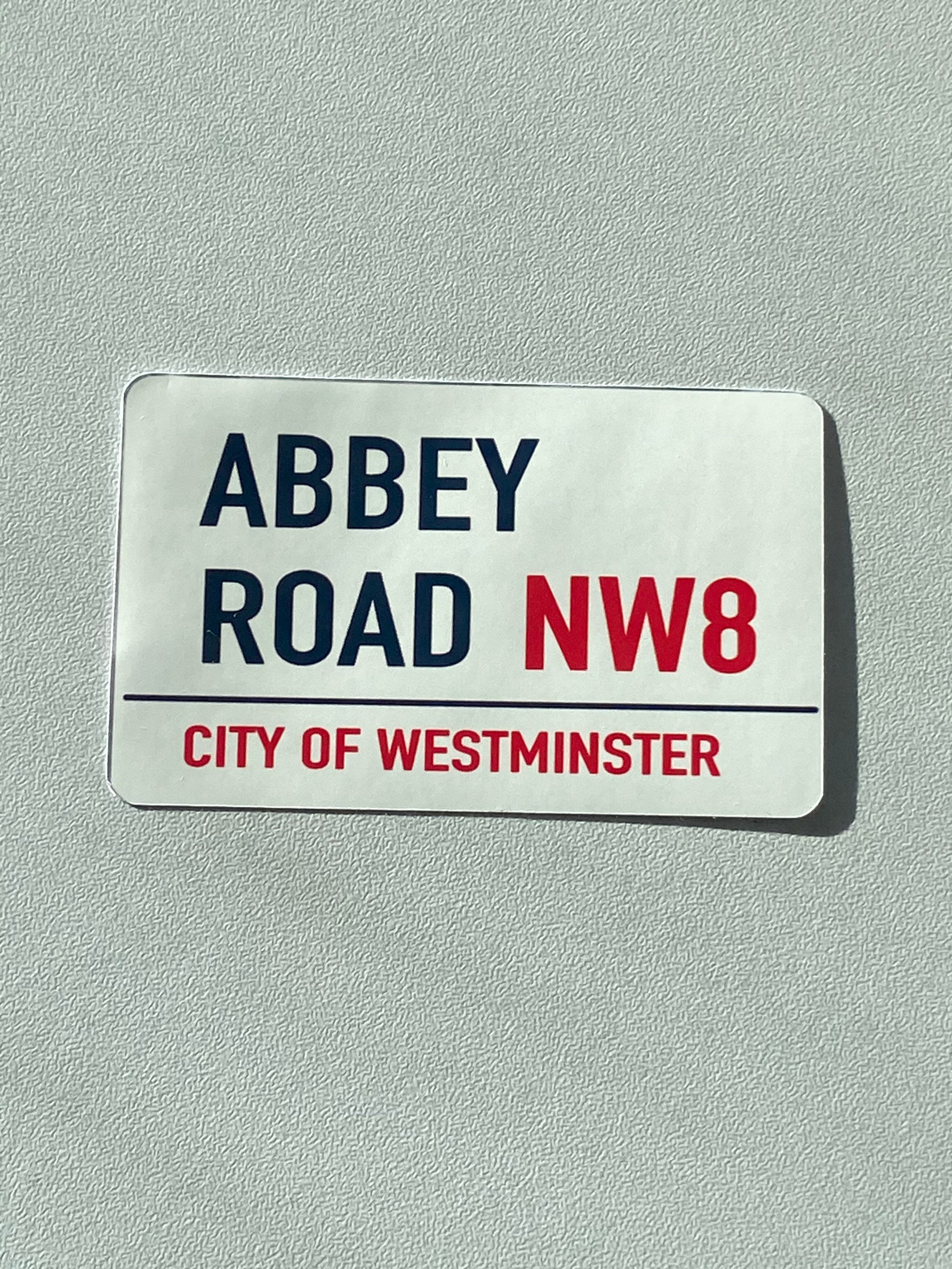 Abbey Road City of Westminster Road Sign Sticker glossy or | Etsy