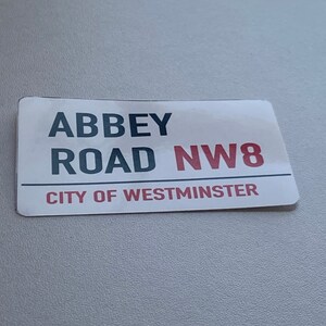 Abbey Road City of Westminster Road Sign Sticker (glossy or ...