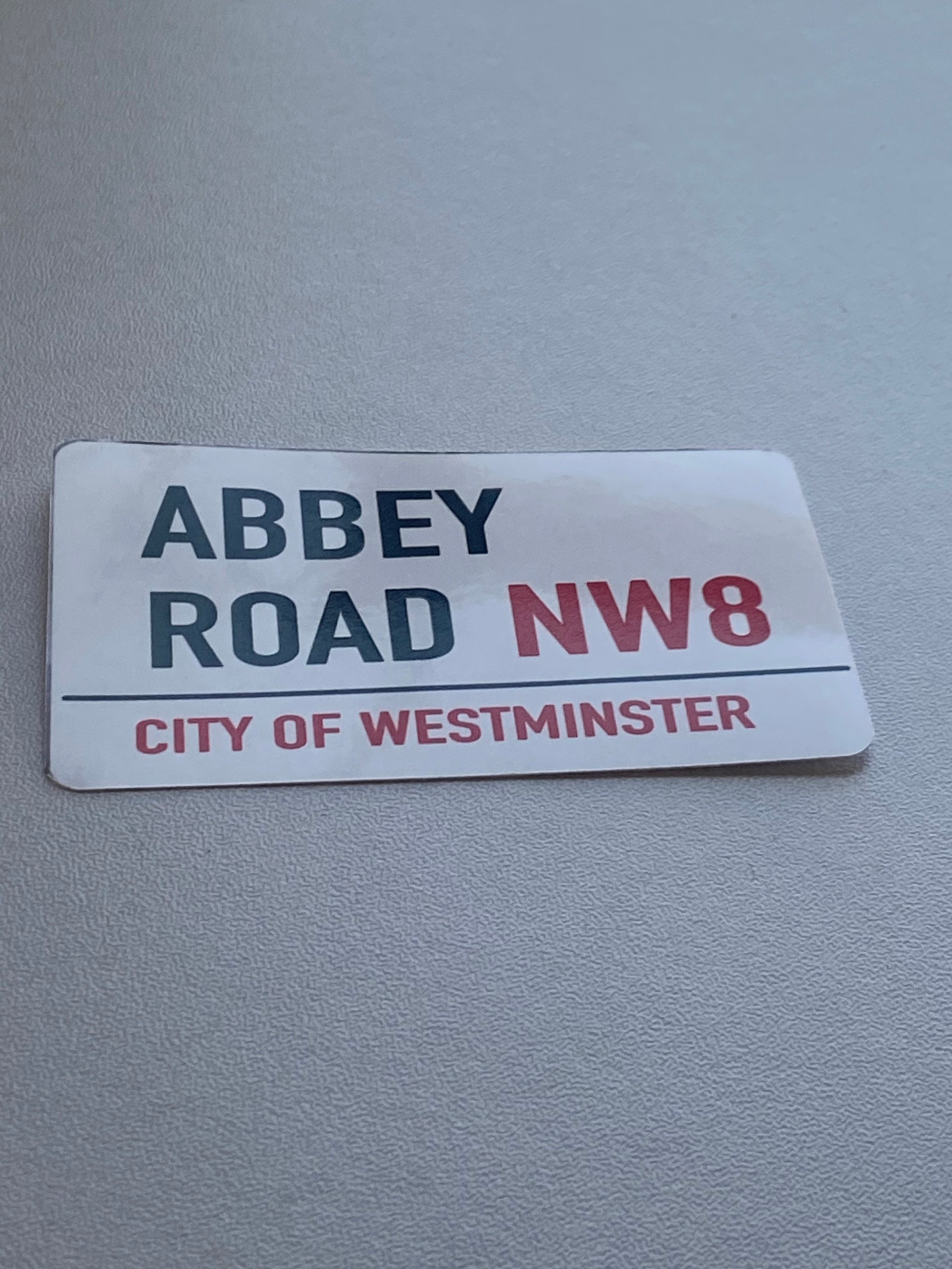 Abbey Road City of Westminster Road Sign Sticker glossy or Weatherproof ...