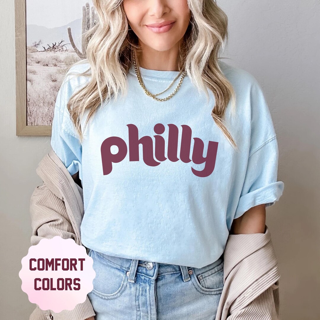 Philadelphia Philly Baseball Football Comfort Colors T-shirt, Red ...
