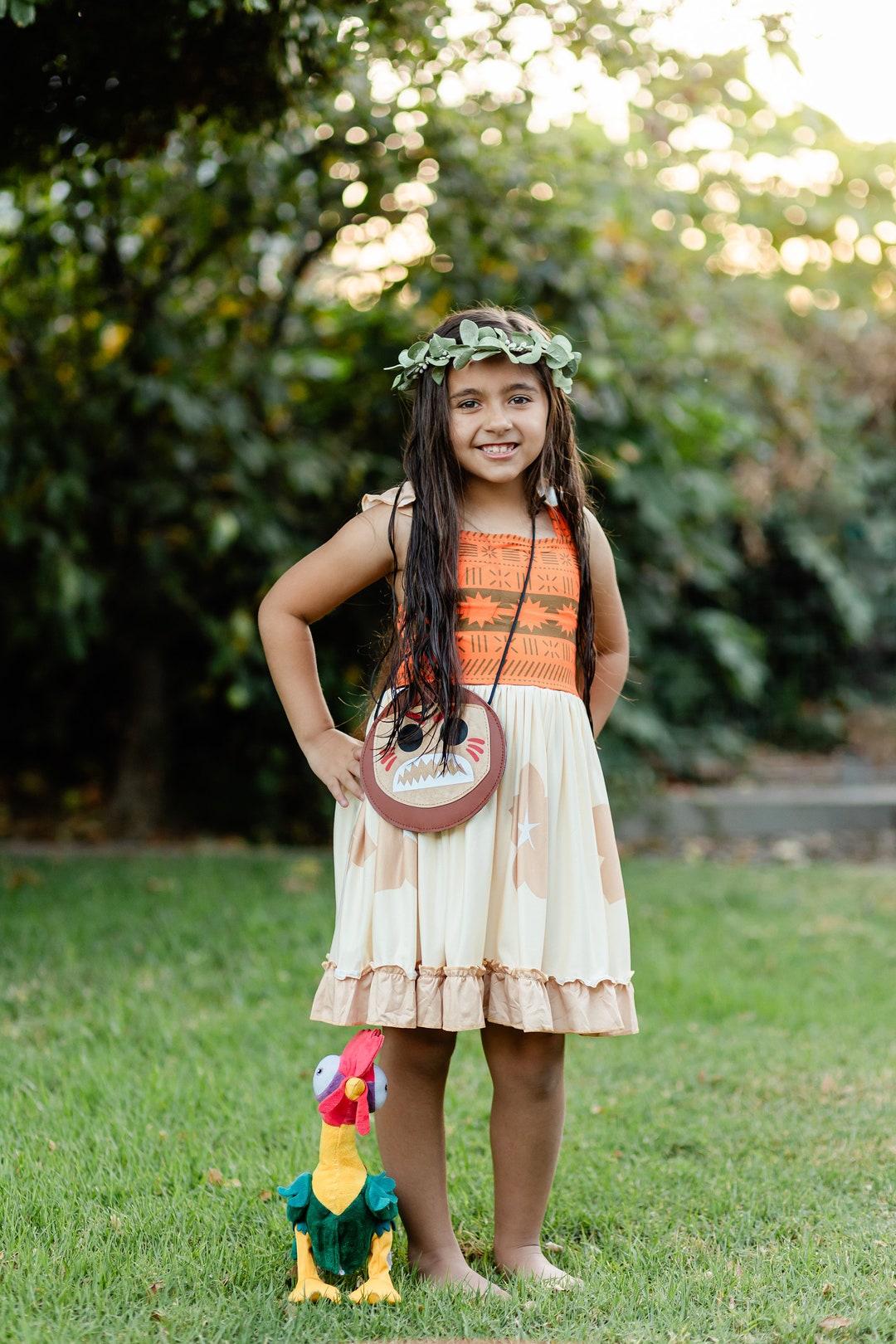 Island Princess Twirly Soft Dress, Princess Dress,costume Moana - Etsy