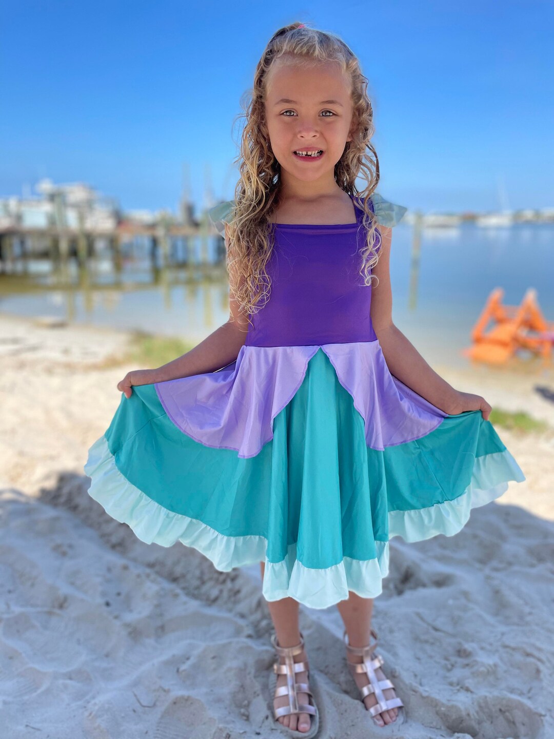 Mermaid Twirly Soft Dress, Princess Dress,costume - Etsy