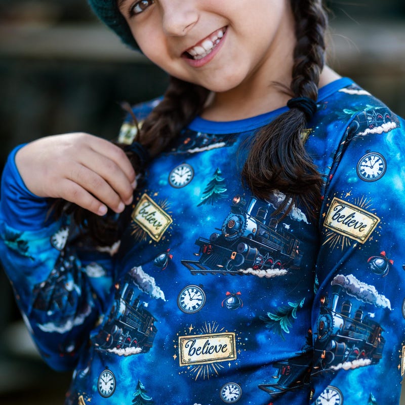 Polar Express Pajamas - Etsy