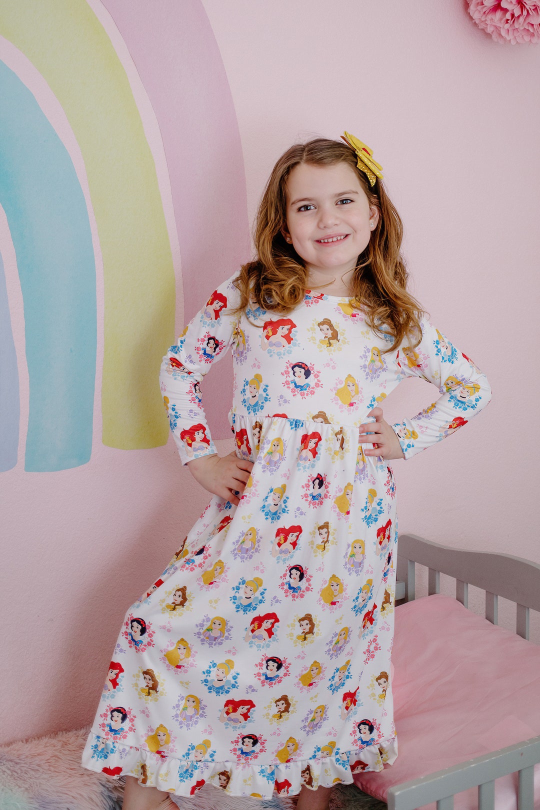 Princess Lounge Gown . Milk Silk Soft Girls Spring Easter Gift - Etsy