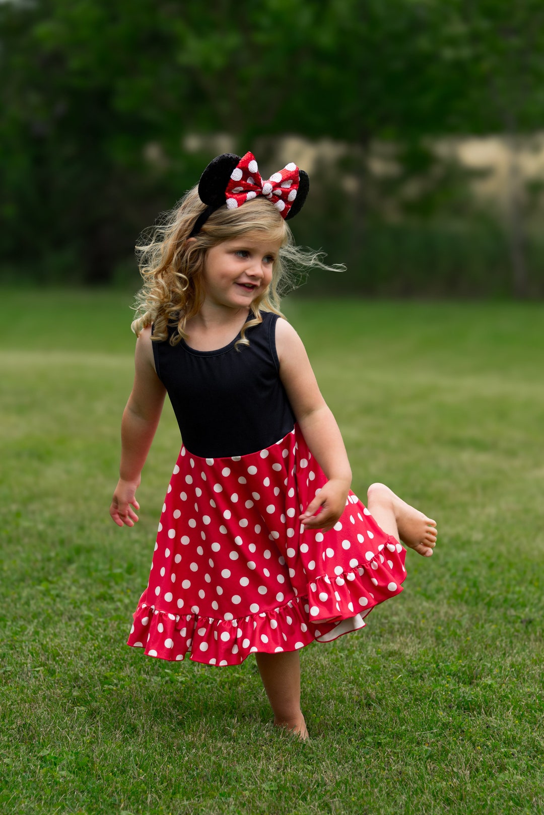 Mouse Dress. Mickey Minnie Tank Dress. Soft Girls Dress - Etsy