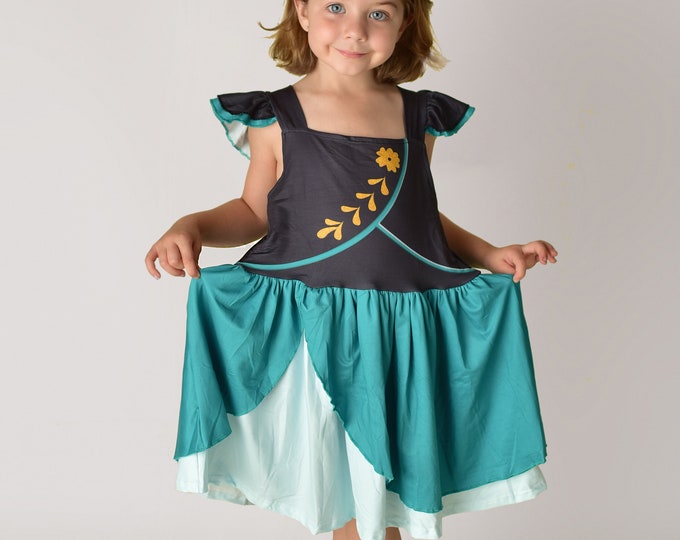 Ice Princess Twirly Soft Dress, Princess Dress, Anna Costume - Etsy