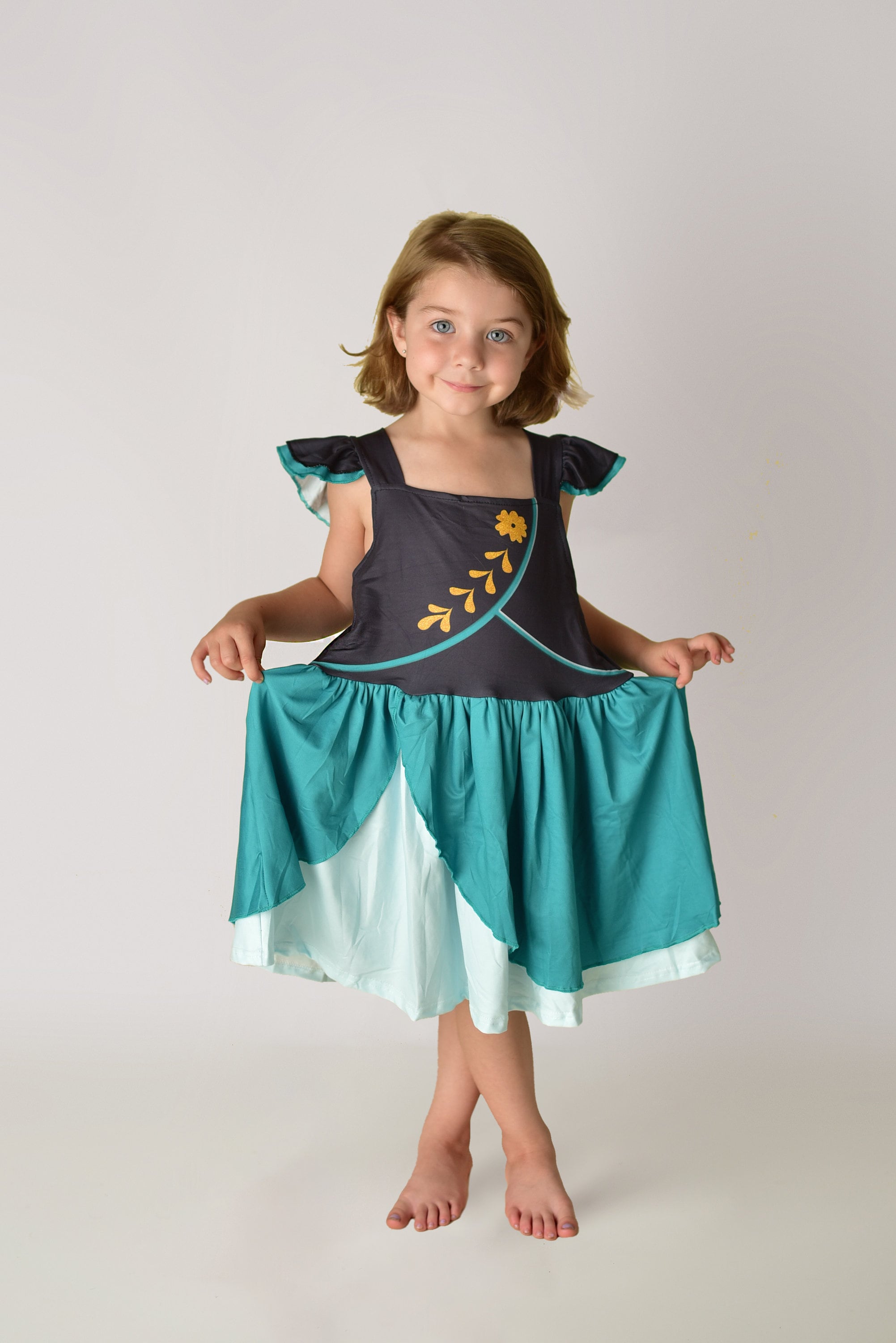 Ice Princess Twirly Soft Dress Princess Dress Anna Costume - Etsy