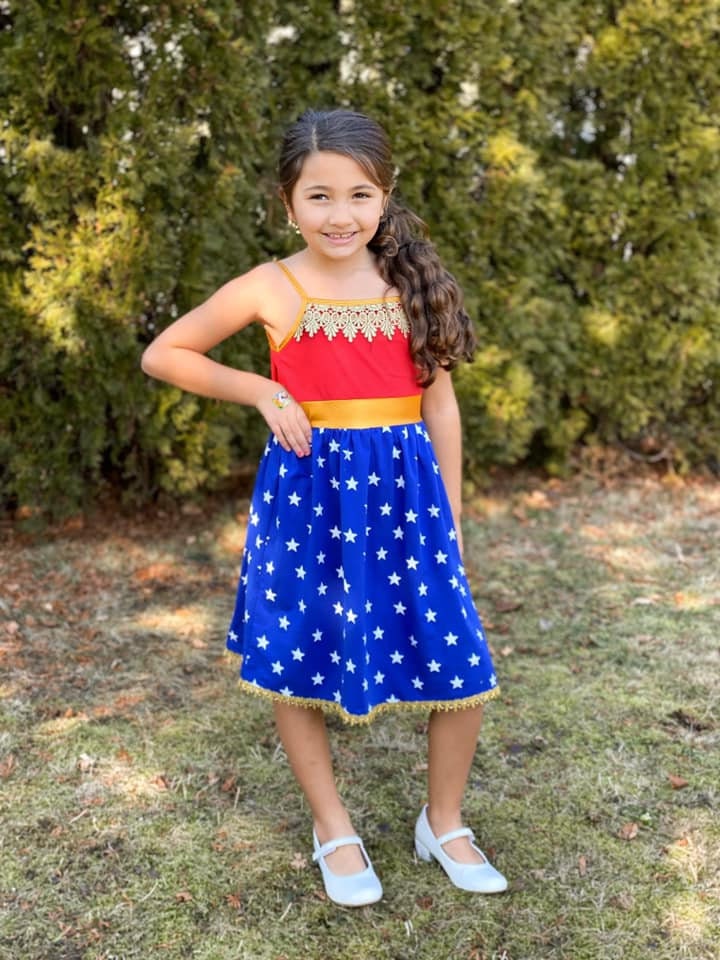 Super Girl Dress With Cape Princess Dresscostume | Etsy