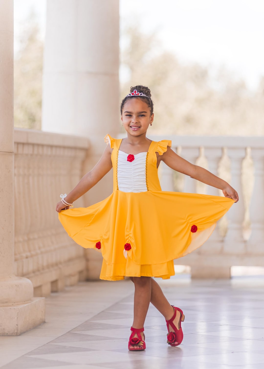 Beauty Twirly Soft Dress, Princess Dress, Belle Costume - Etsy