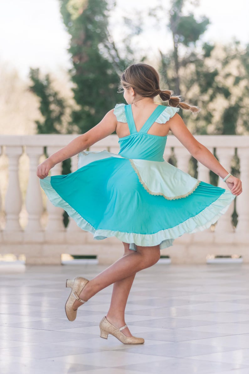 Arabian Princess Twirly Soft Dress, Princess Dress,costume Jasmine - Etsy