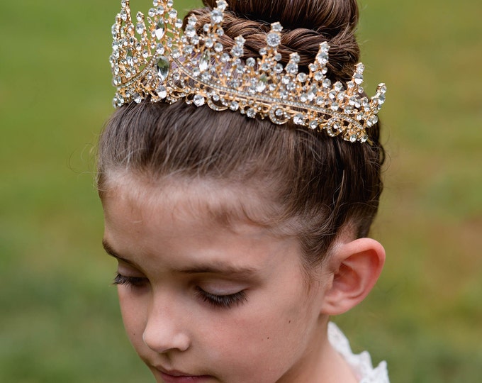Princess Tiara Rose Gold Silver Crown Queen - Etsy