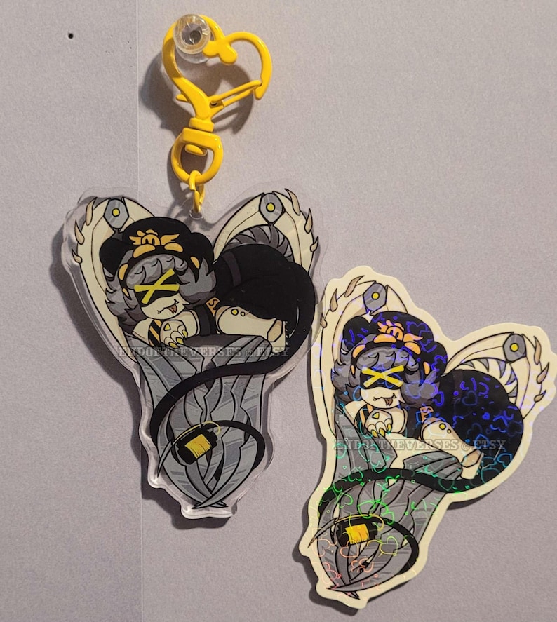 Murder Drones Charms & Stickers - N and Uzi Hearts - Etsy