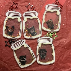 The "fun Jar" Shaker Charms - Ren, Strade, Lawrence, Rire, Fox, Derek ...