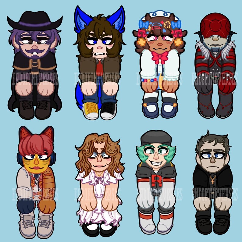 Custom Dangling Acrylic Charm of Your OC or Favorite Character! - Etsy
