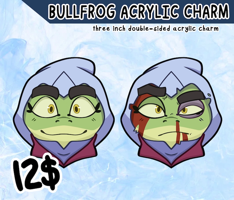 Bullfrog Charm Captain Laserhawk - Etsy