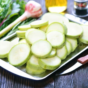 White Marrow Bush Summer Squash (c.pepo / OP) Seeds: Vegetable Marrow ...