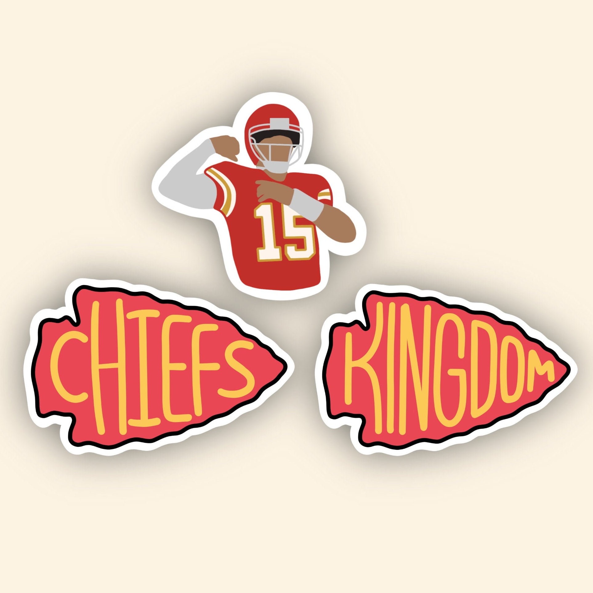 Kansas City Chiefs 100% Waterproof Sticker Bundle Laptop | Etsy