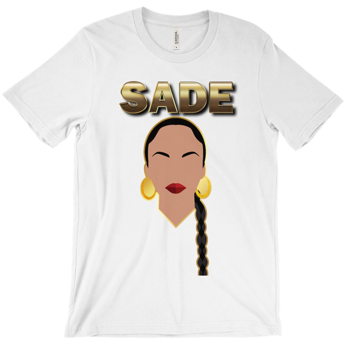 Sade Silhouette Gold Outline Unisex Design - Etsy