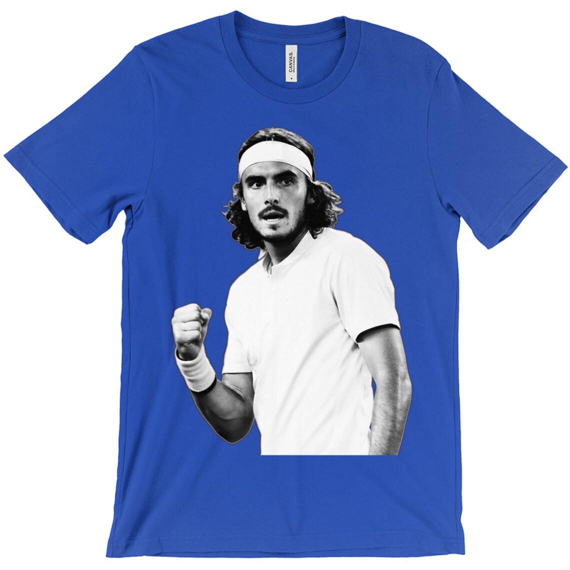 Stefanos Tsitsipas Greek Tennis Pro Black and White Unisex - Etsy