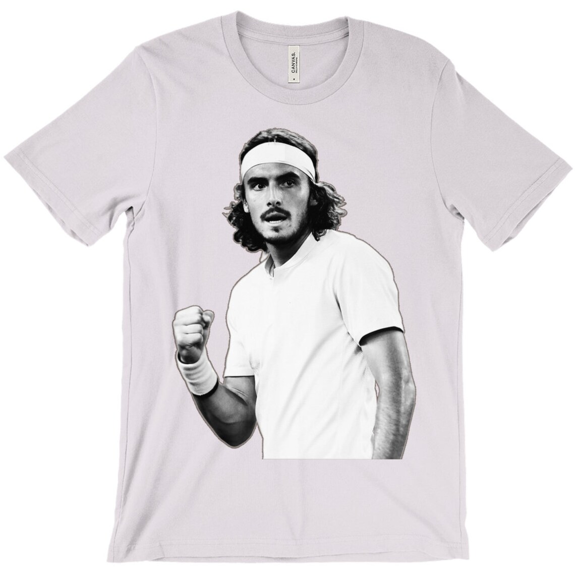 Stefanos Tsitsipas Greek Tennis Pro Black and White Unisex - Etsy