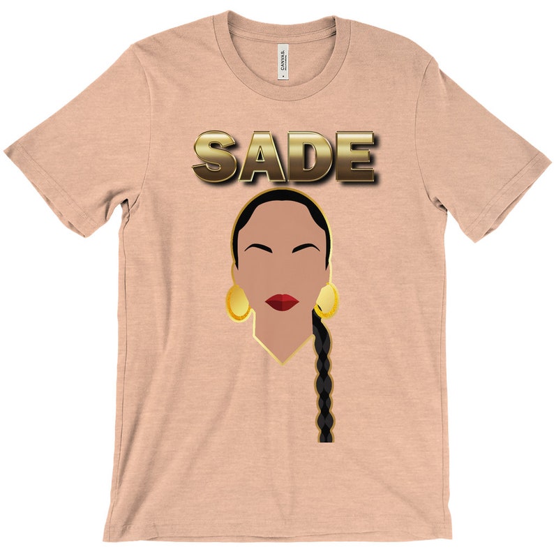 Sade Silhouette Gold Outline Unisex Design - Etsy