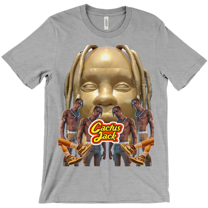 Travis Scott Cactus Jack Gold Big Face Unisex T-shirt - Etsy