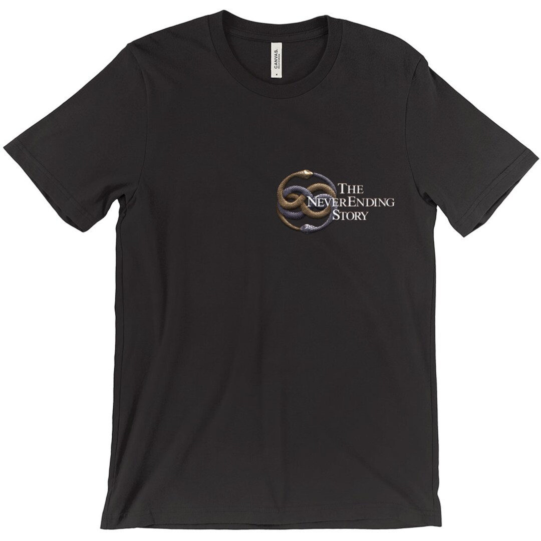 The Neverending Story 1984 Front and Back Black T-shirt - Etsy