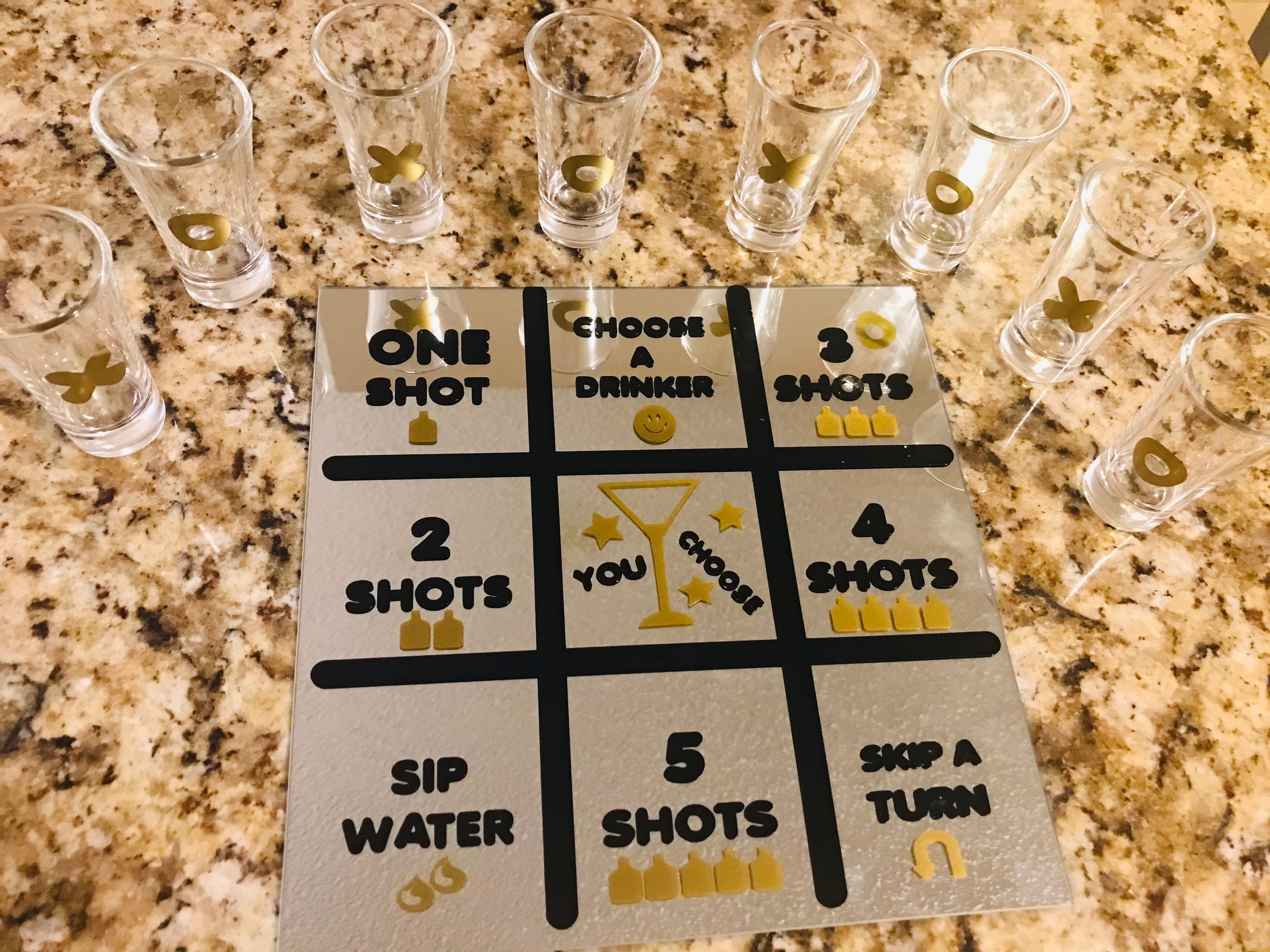 Adult Tic Tac Toe Shot Glass Game - Etsy