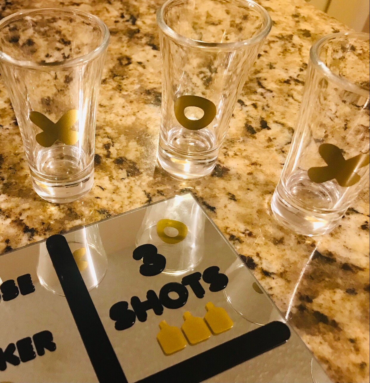 Adult Tic Tac Toe Shot Glass Game - Etsy