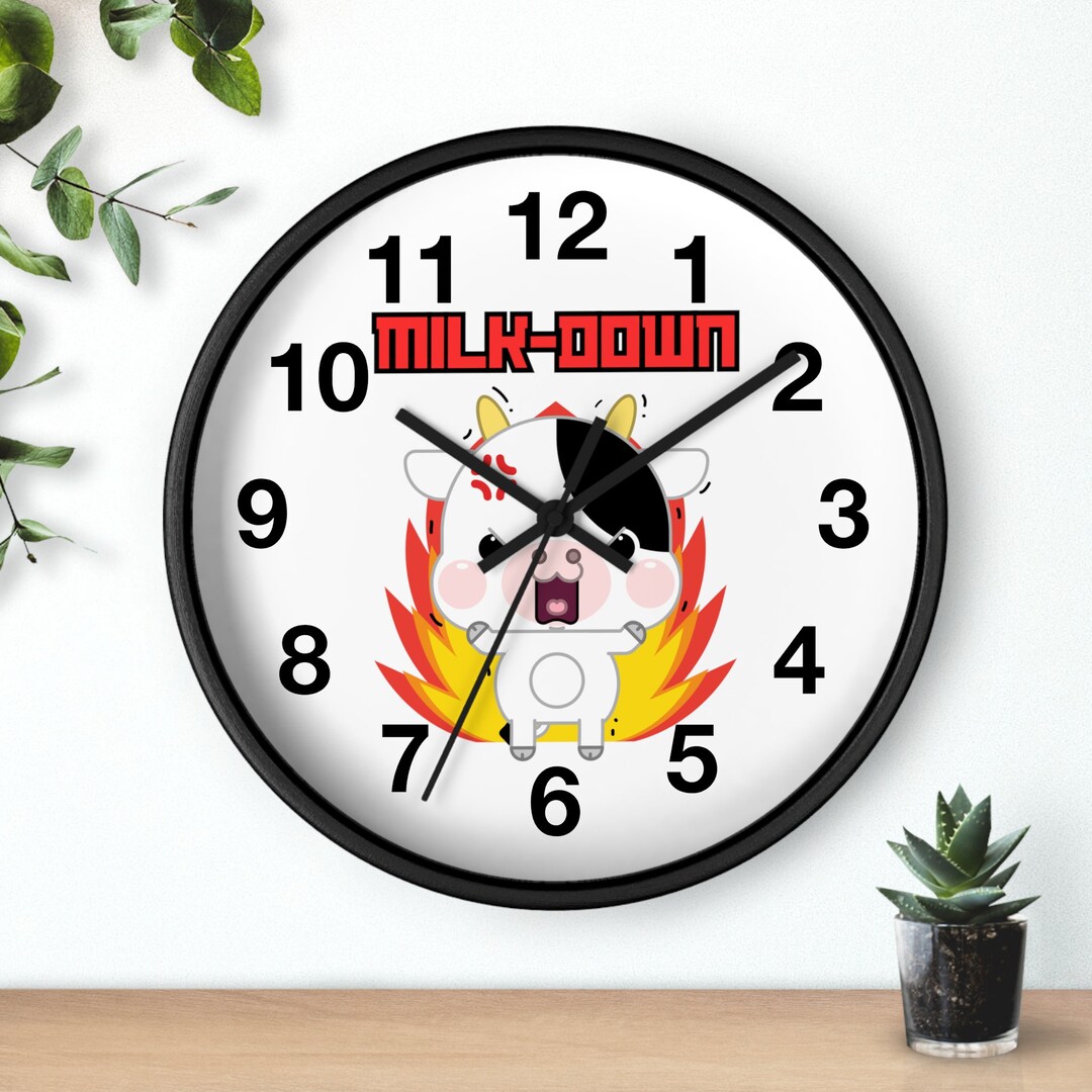Wall Clock Cow - Etsy