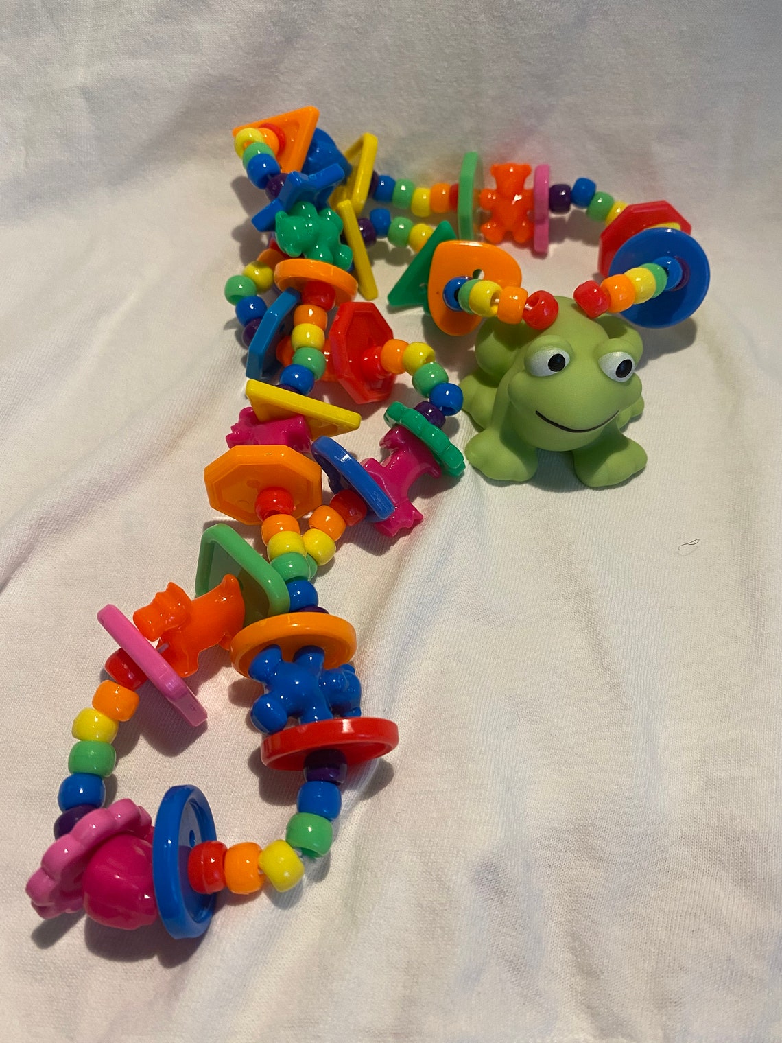 Kidcore Decora Rubber Frog Rainbow Necklace - Etsy