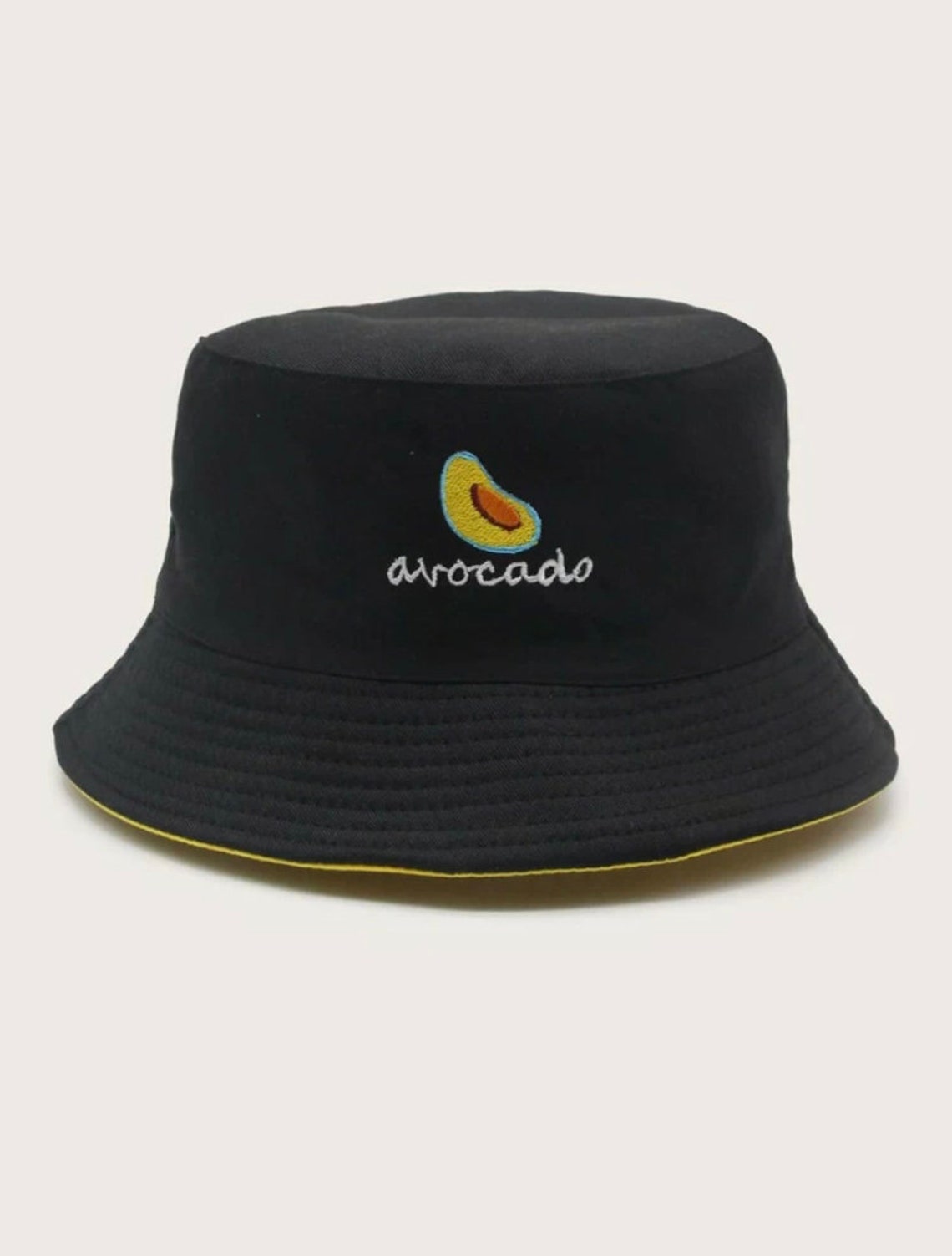 Avocado Bucket Hat Reversible Hat Cheap Bucket Hats Trendy - Etsy